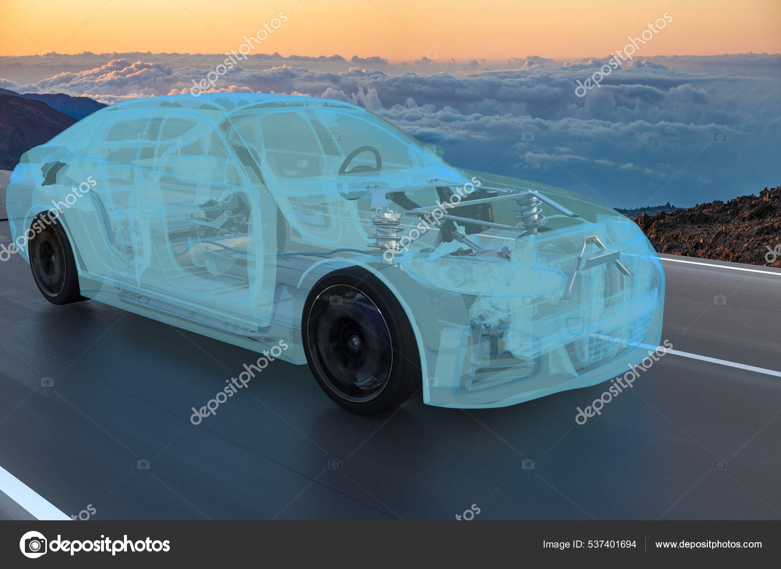 Electric Vehicle Cross Section Bmw Sports Example – Stock Editorial ...