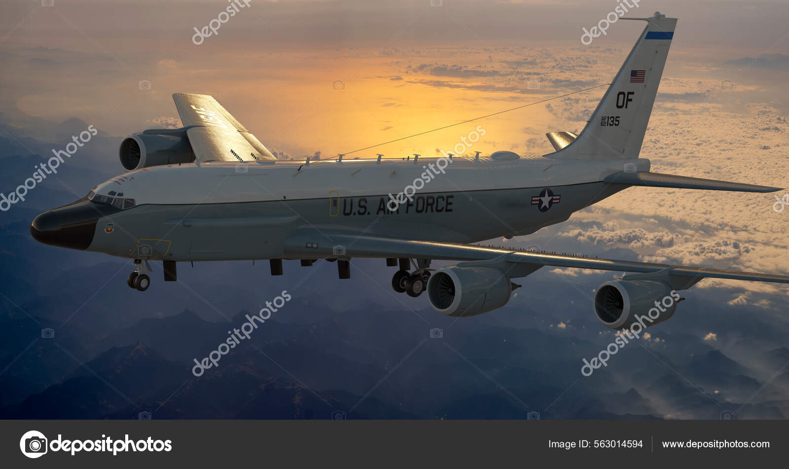 Boeing 135 American Reconnaissance Aircraft Designed Photographic Electronic Reconnaissance ...