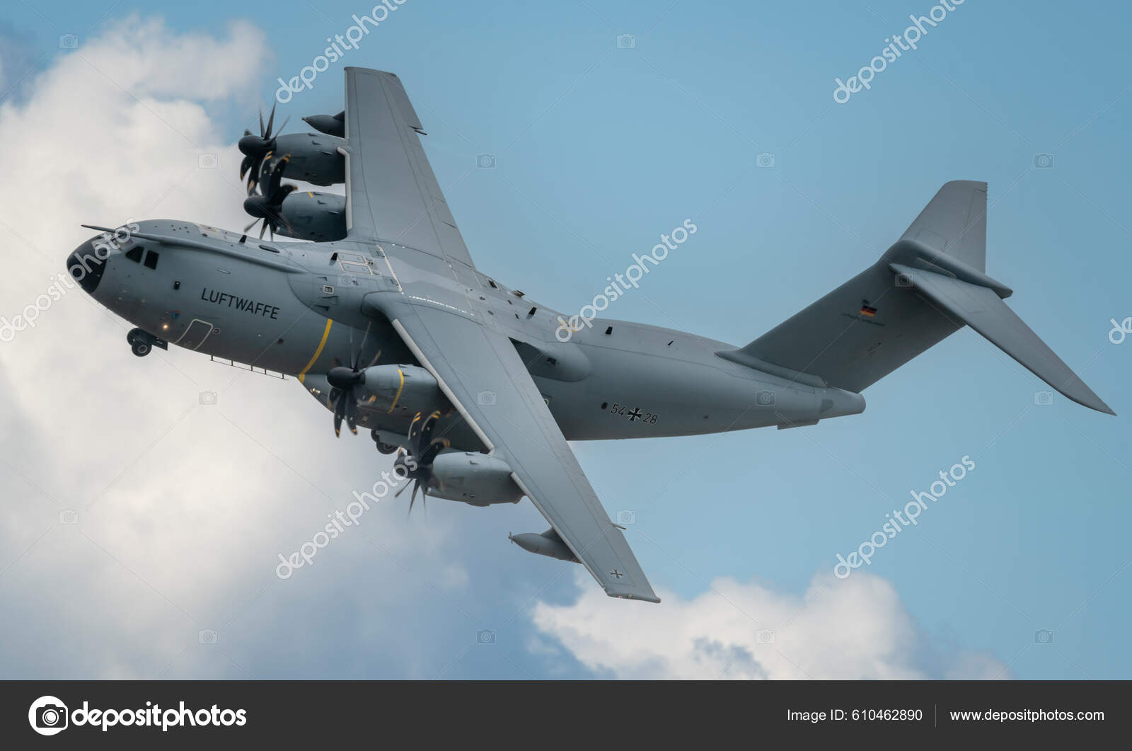 German Airbus A400M Demonstrating Maneuvering Capabilities – Stock ...
