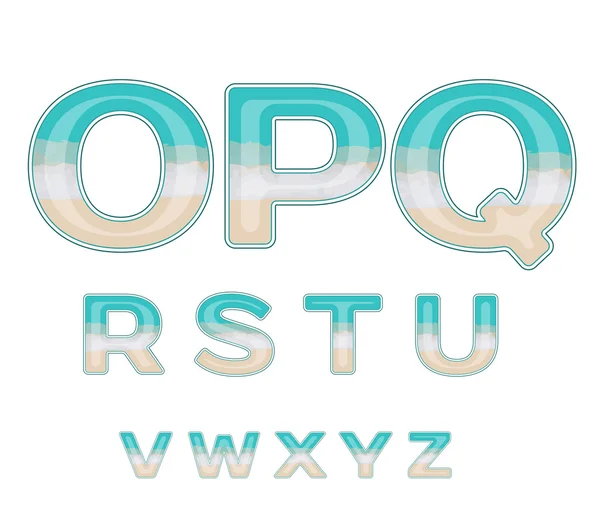 Ocean font imágenes de stock de arte vectorial | Depositphotos