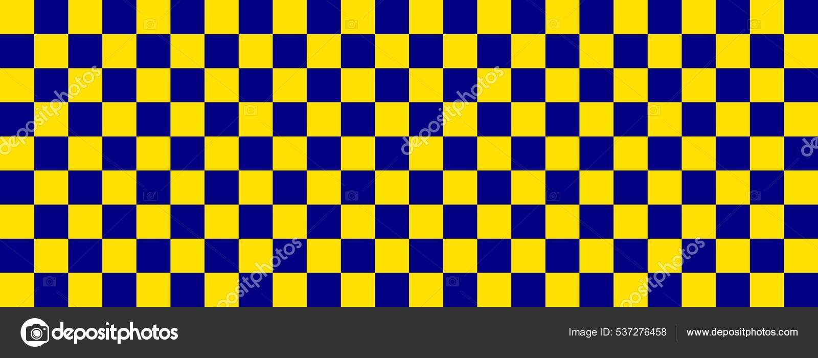 Checkerboard Banner Navy Yellow Colors Checkerboard Small Squares Small ...