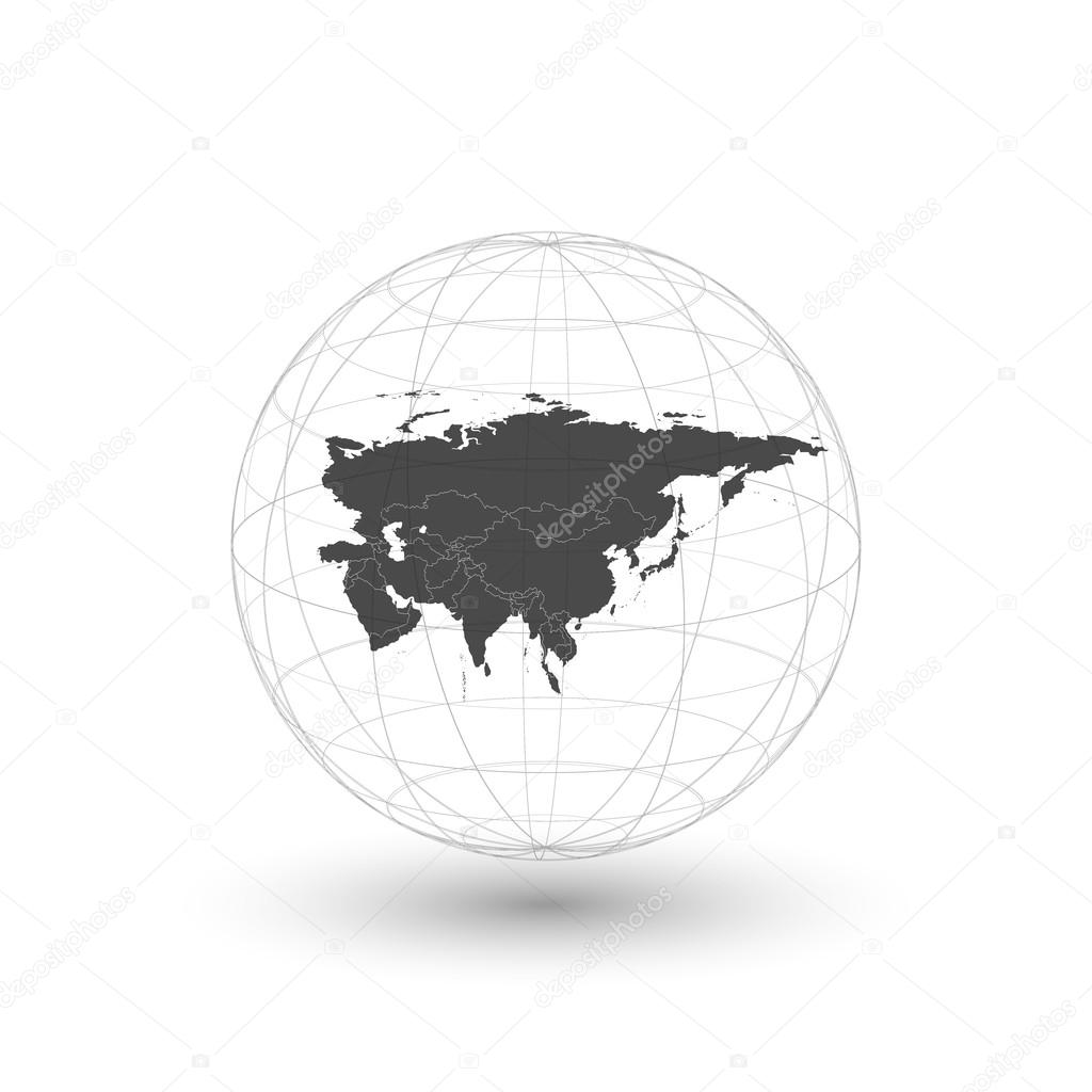 Eurasia map background Stock Vector Image by ©raevsky #45438217