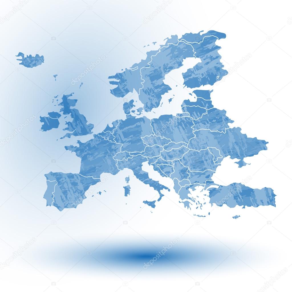 Europe map background Stock Vector Image by ©raevsky #45438963