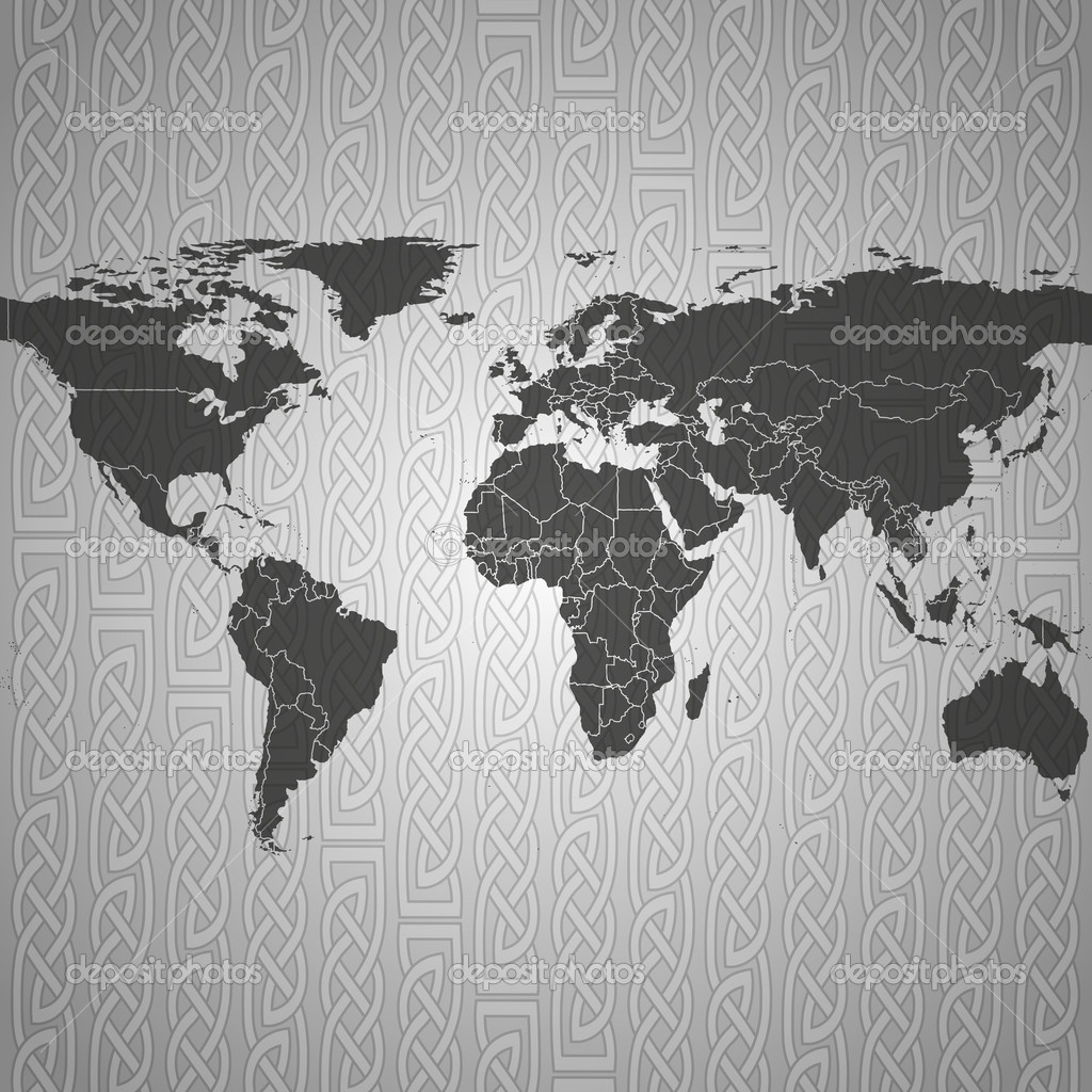 World map background Stock Vector by ©raevsky 45462453