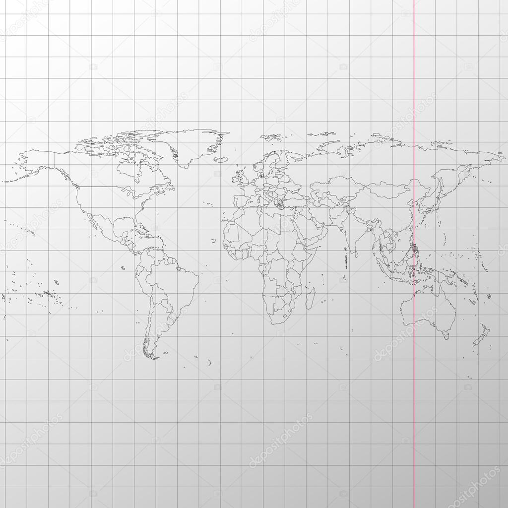 Mapa político del mundo Vector de stock #45466513 de ©raevsky