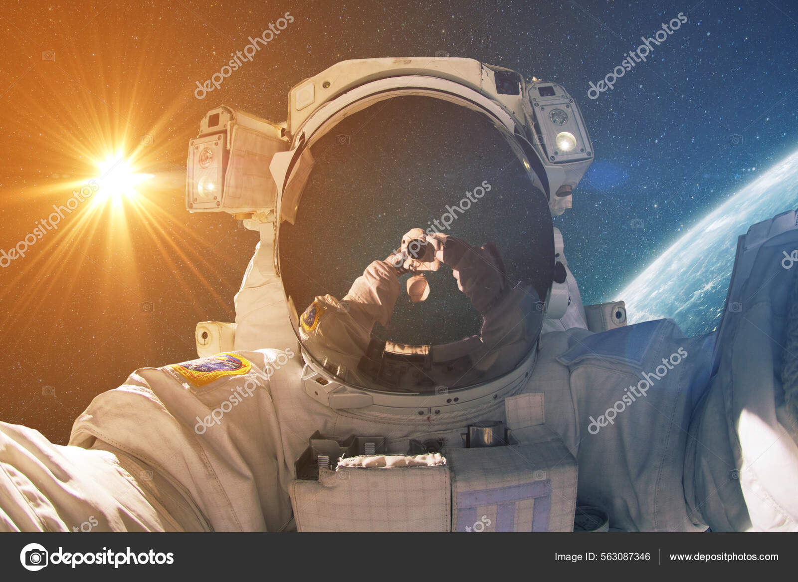 Astronaut Takes Selfie