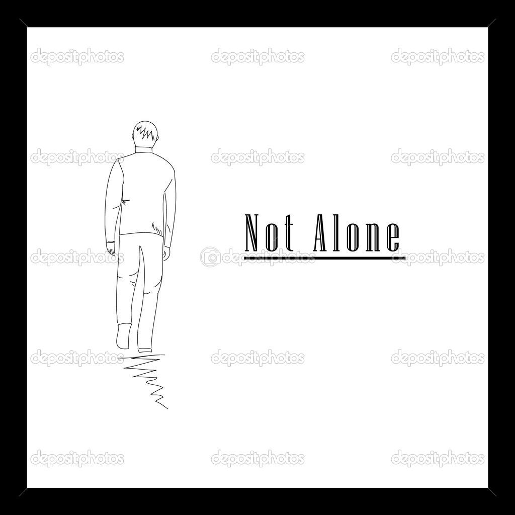 Alone Stock Vector by ©PolevaA 45991983
