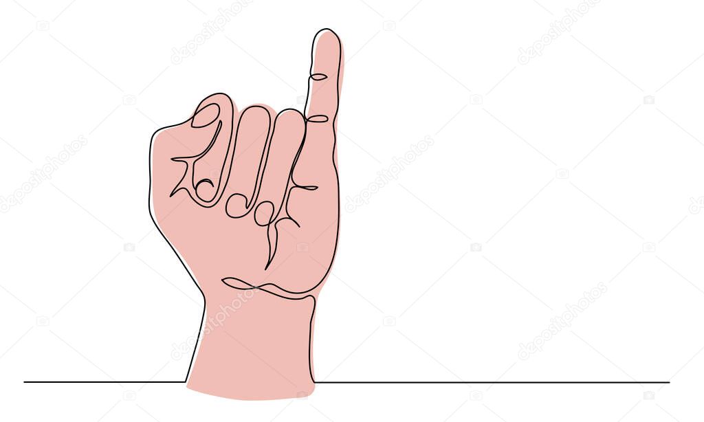 Señal de vector con el dedo meñique. Mano gesto con meñique significado ...