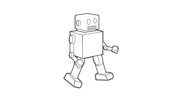 Simple 3d Robot Drawing