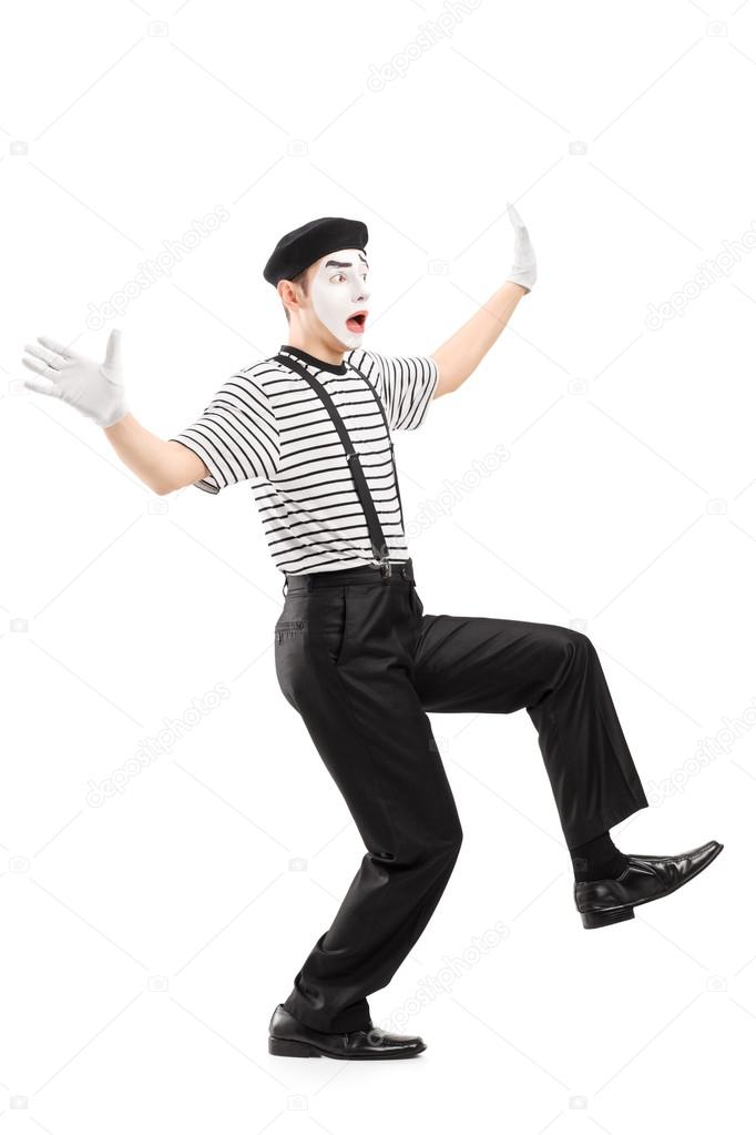 Surpised mime artist Stock Photo by ©ljsphotography 45862595