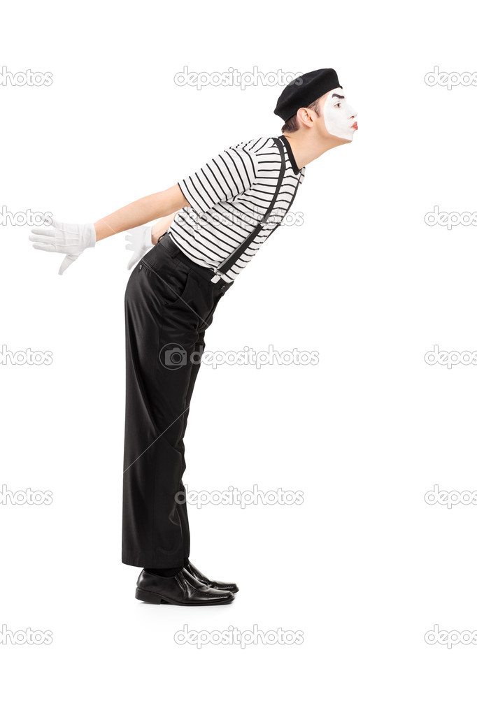 Mime artist gesture kissing Stock Photo by ©ljsphotography 45867925
