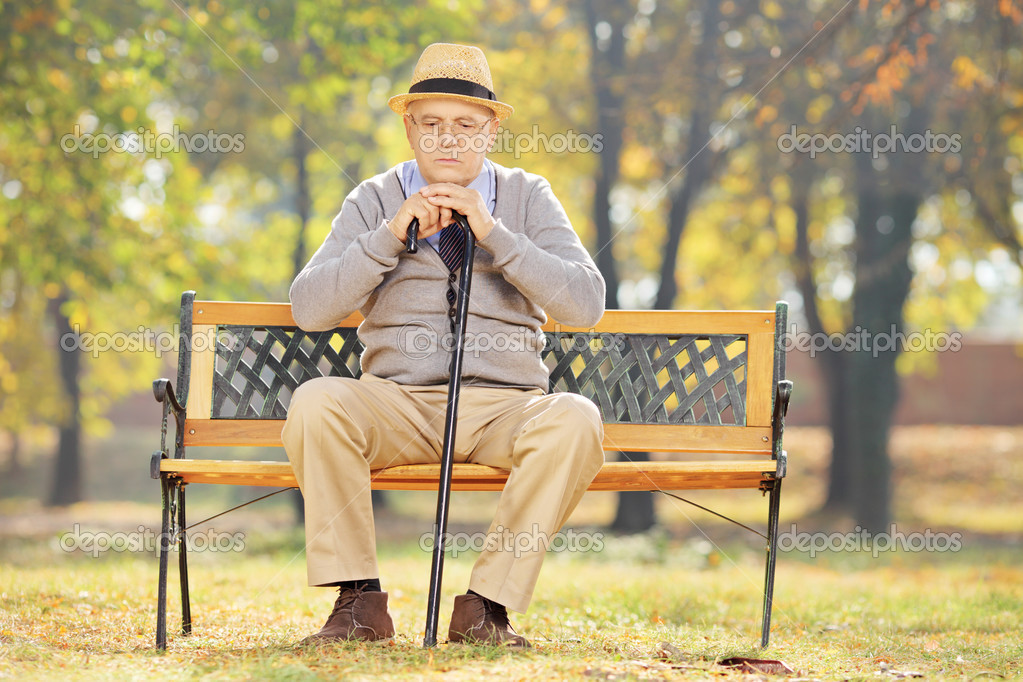 Man sitting on bench Stock Photo by ©ljsphotography 45868543