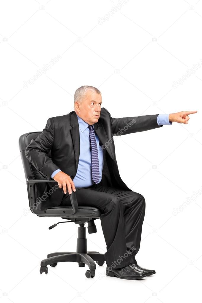 Angry boss pointing finger Stock Photo by ©ljsphotography 45870449