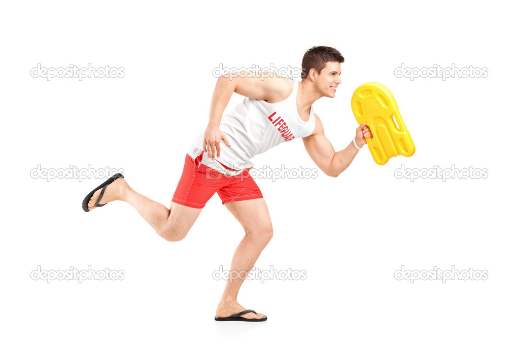 Lifeguard running — Stock Photo © ljsphotography #45877497