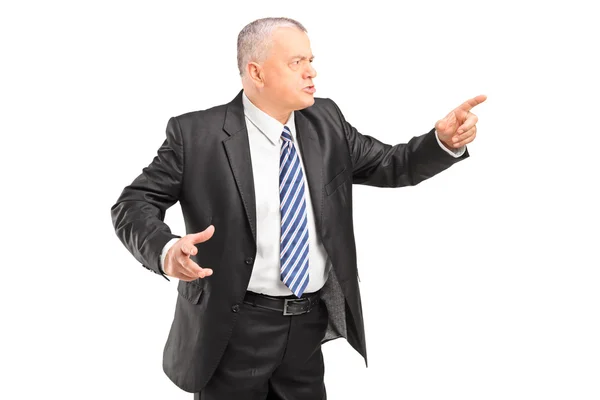 Angry boss pointing finger Stock Photo by ©ljsphotography 45870449