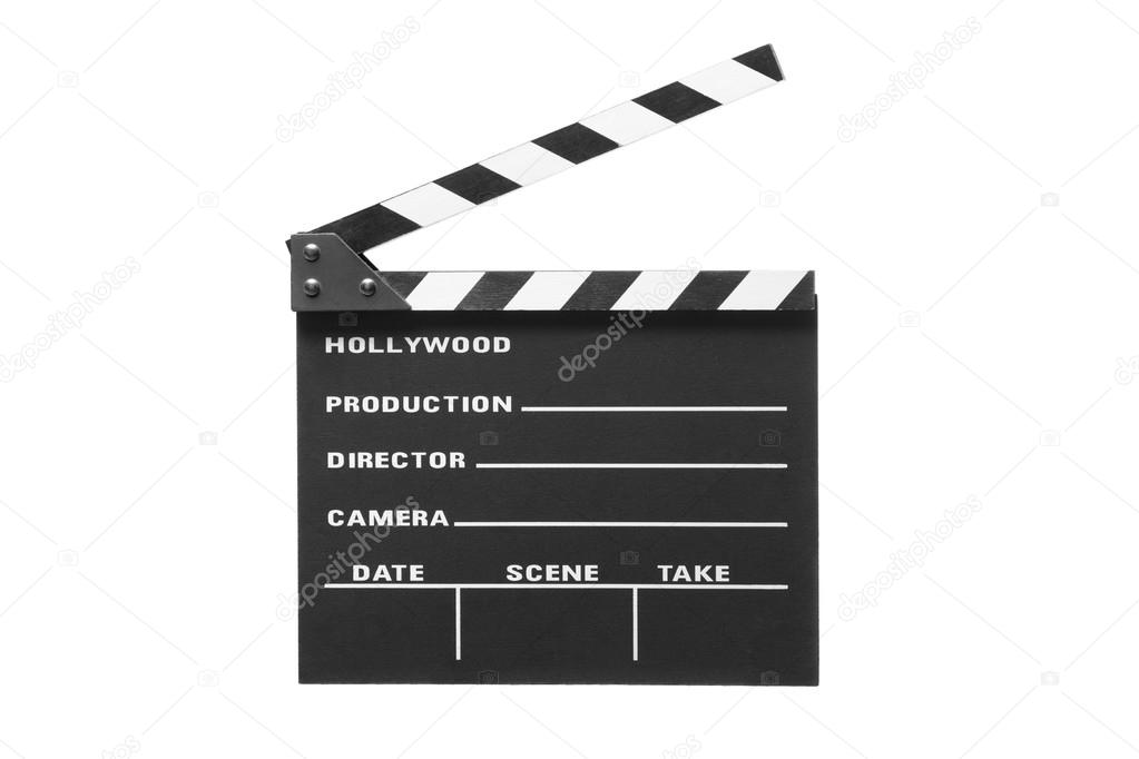 Open movie clap — Stock Photo © ljsphotography #45888401