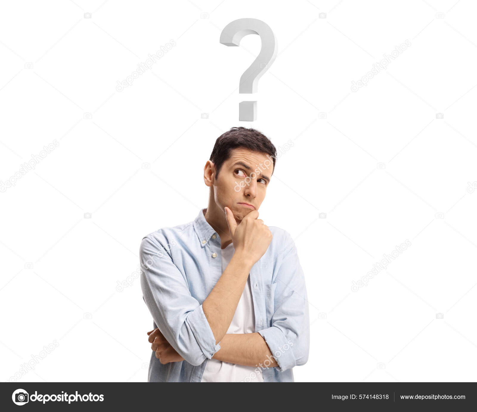 Person Thinking Question Mark