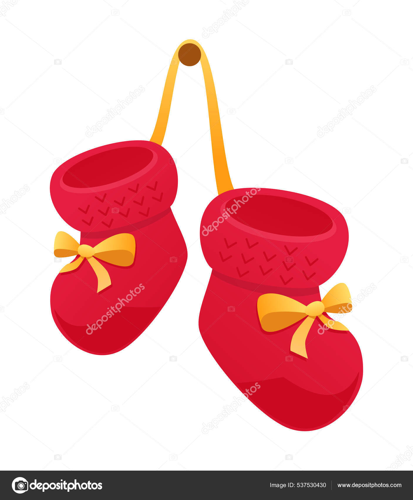 Baby booties - modern flat design style isolated icon Stock Vector ...