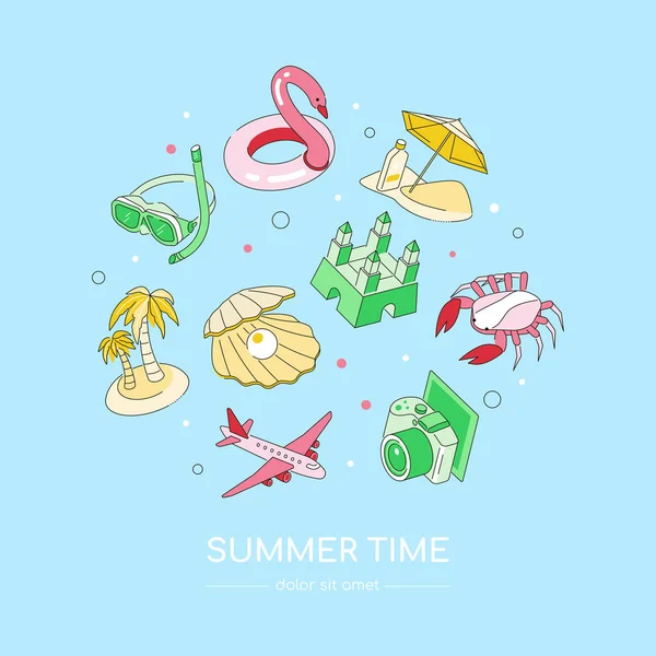 100,000 Summer calendar Vector Images | Depositphotos