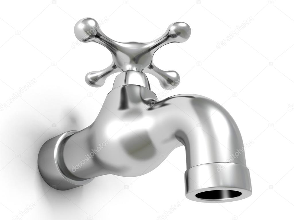 Metallic shiny water tap Stock Photo by ©VERSUSstudio 46331513