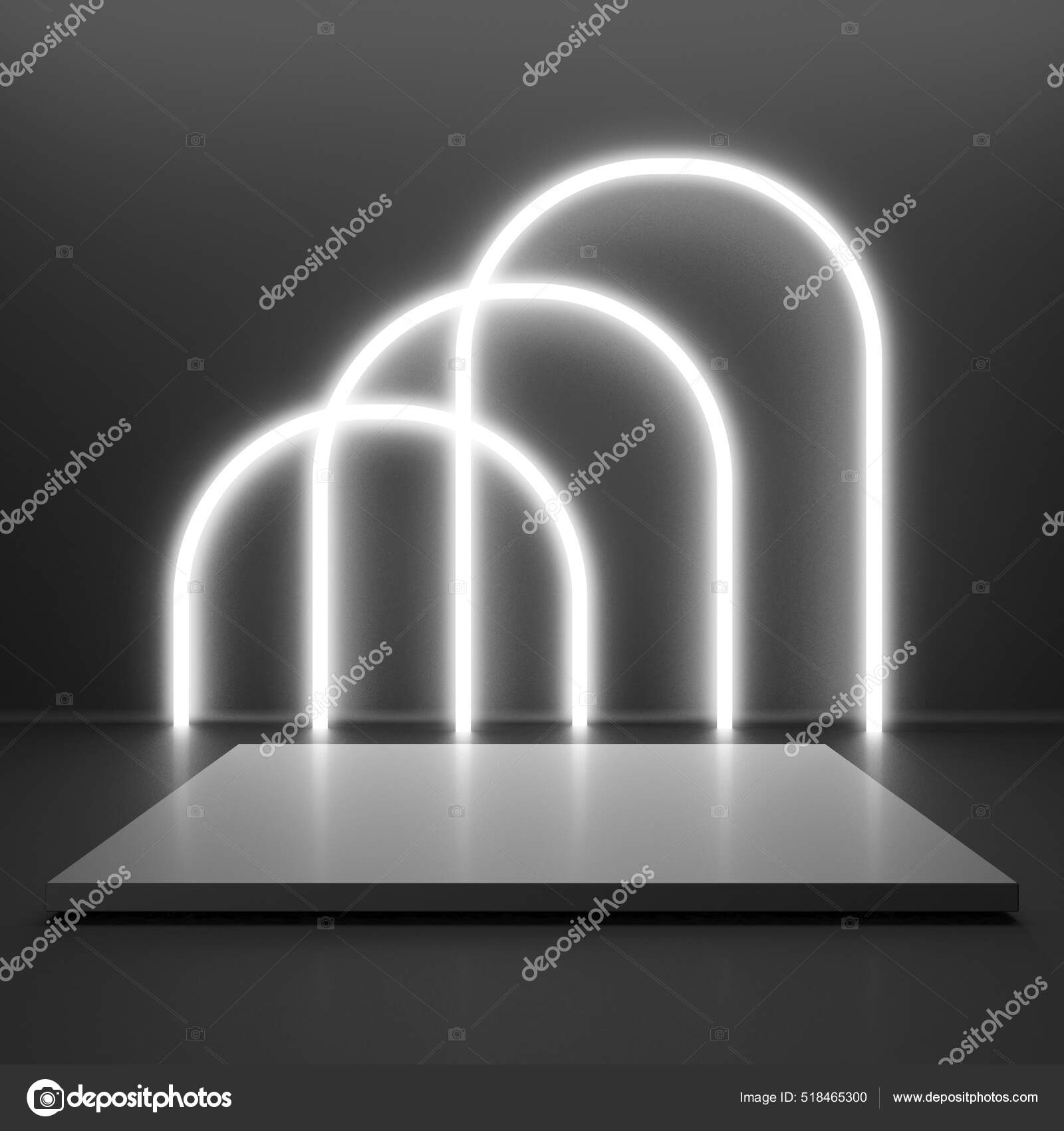Black Stand Podium Dark Background Realistic Dark Platform Render Stock ...