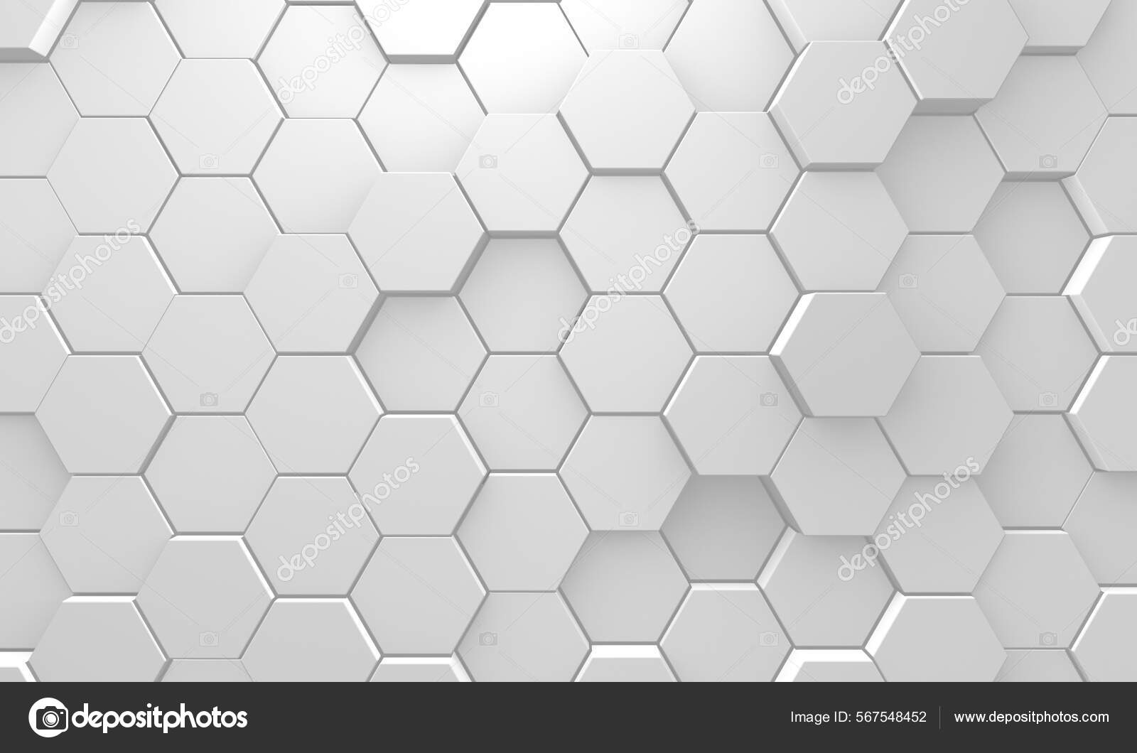White Geometric Hexagon Abstract Background Render — Stock Photo ... White Geometric Hexagon Abstract Background Render — Stock Photo ...