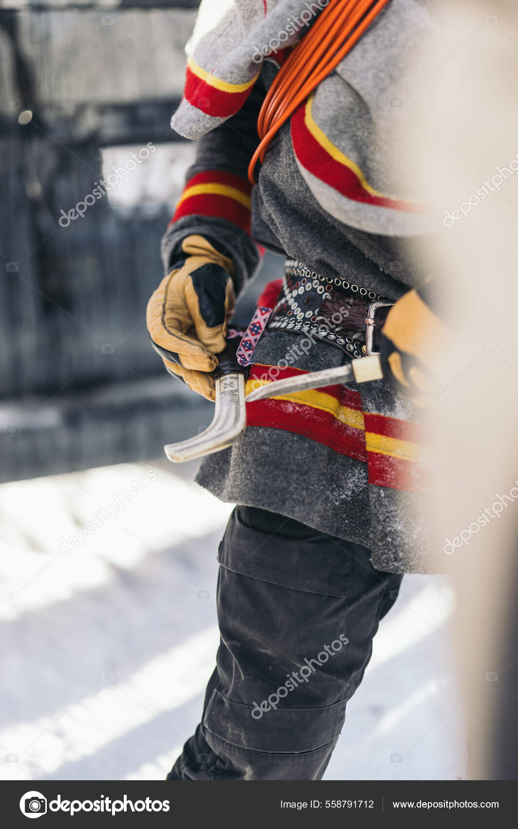 Saami Person Reindeer Saami Clothes Stock Photo by ©photoepb 558791712