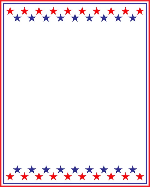 American Flag Symbols Patriotic Border Frame Copy Space Your Text Stock ...