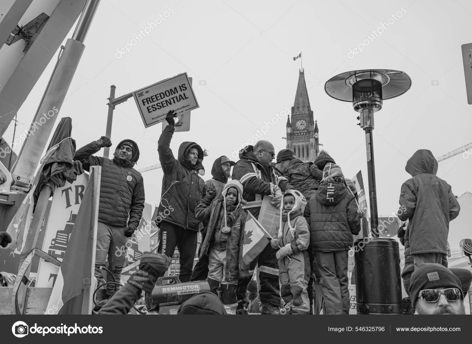 Truckers Freedom Rally Ottawa Canada — Stock Editorial Photo ...