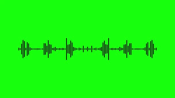 Sound Waveform White Sound Audio Waves Isolated Black Background ...