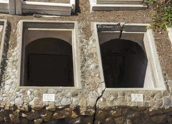 Open Grave With Tombstone