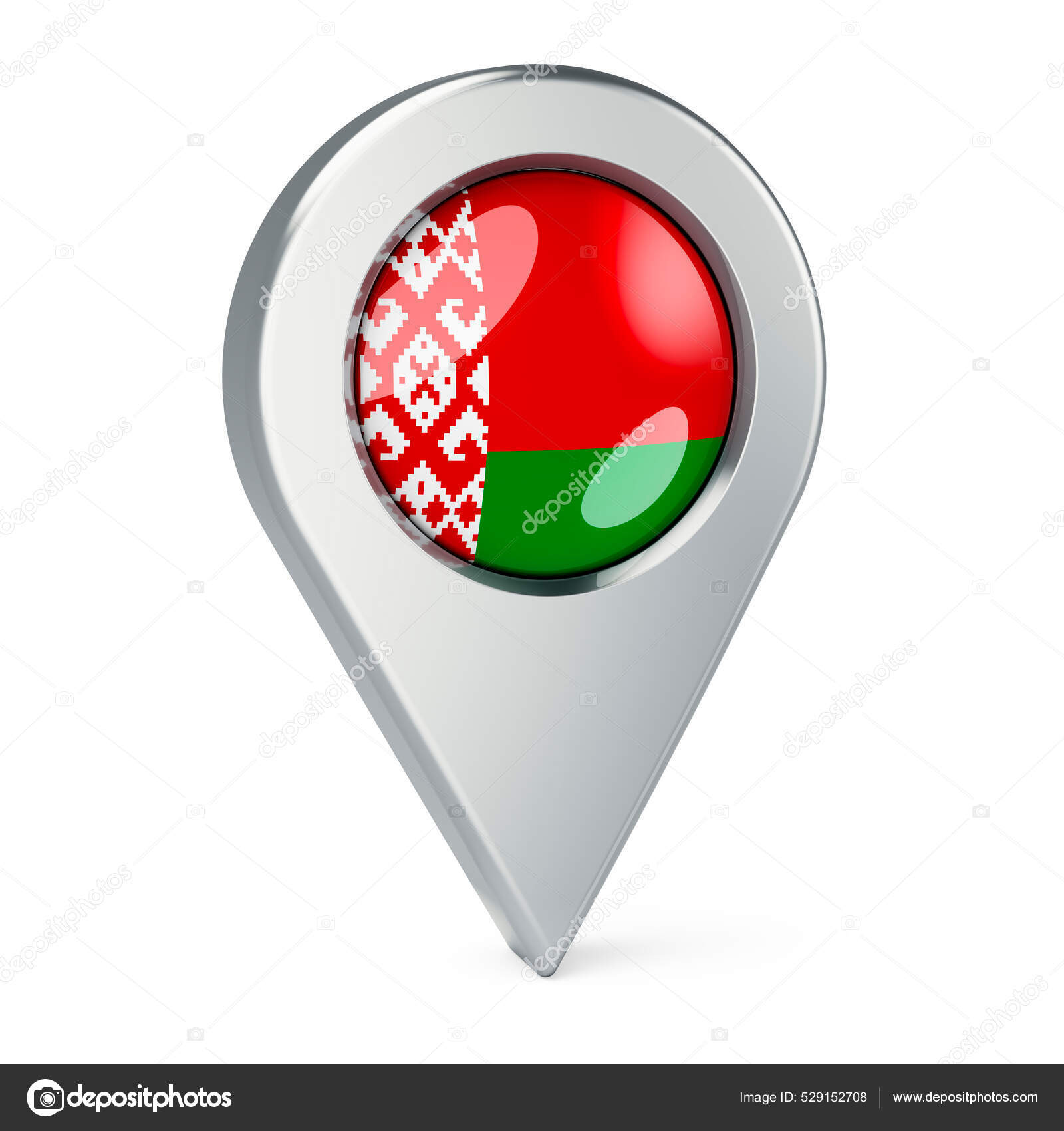 Map Pointer Flag Belarus Rendering Isolated White Background Stock Illustration by ©natatravel ...