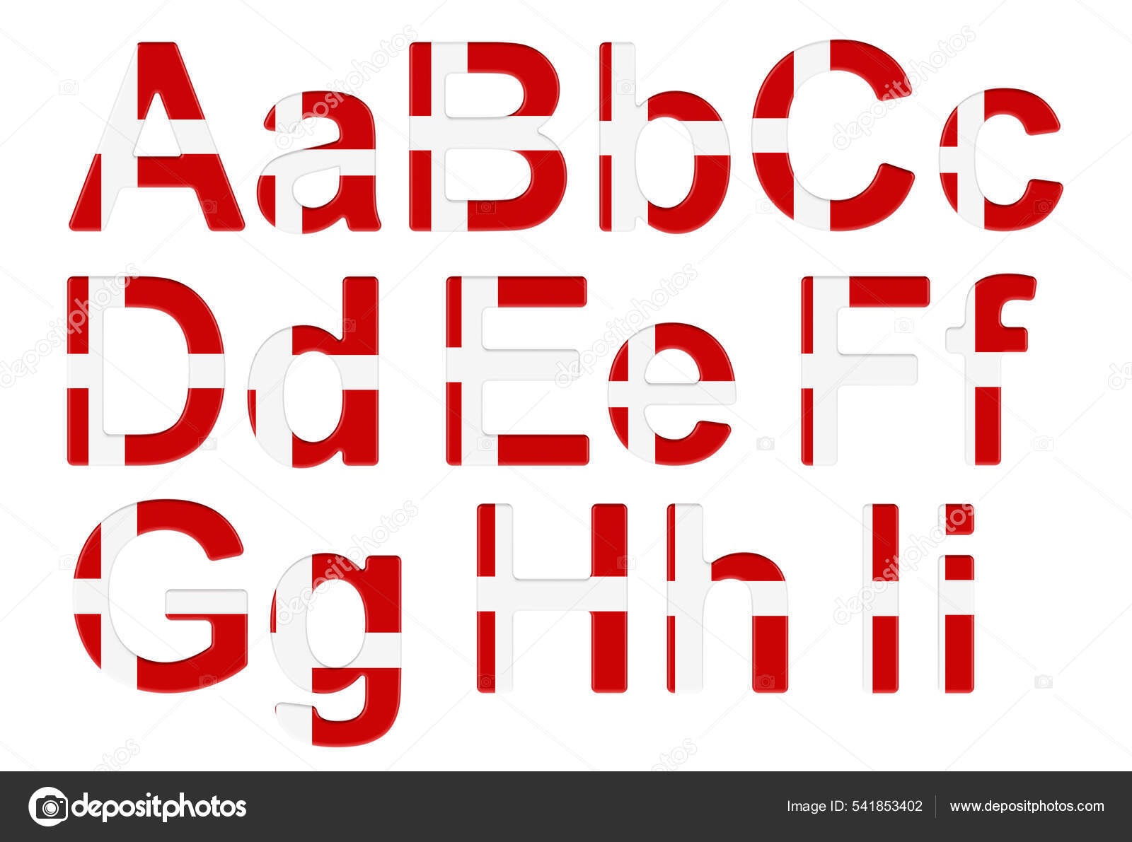 Danish Alphabet Characters