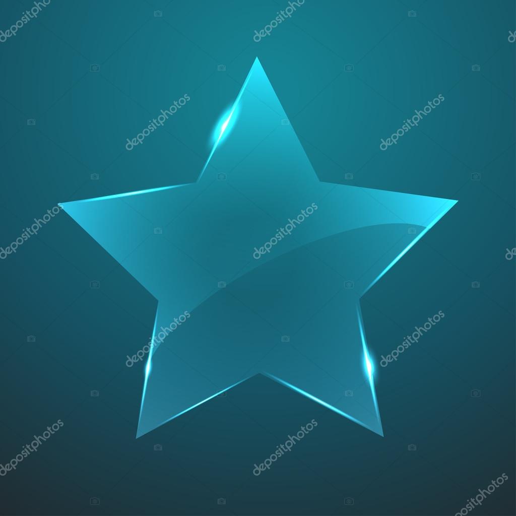 Vector glass star icon. Eps10 Stock Vector Image by ©mara_lingstad ...