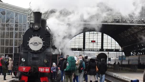 Lviv Ukraine January 2022 Retro Steam Locomotive Prepares Leave Station ...