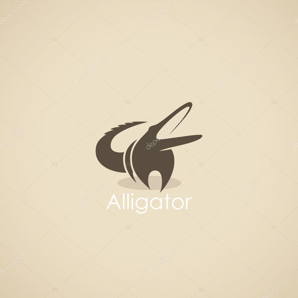 Alligator symbool vectorafbeelding door © I.Petrovic ⬇ Vectorstock ...