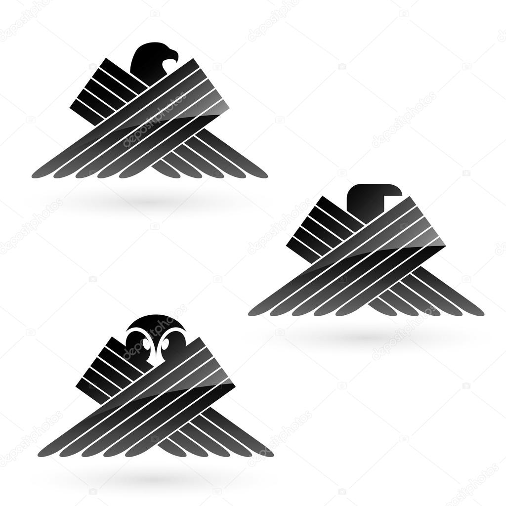 Predatory birds labels Stock Vector Image by ©I.Petrovic #46027369