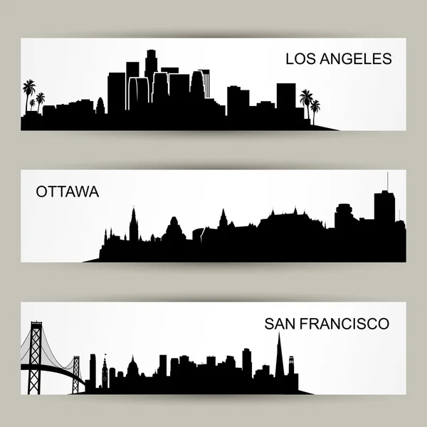 City skyline banners — Stock Vector © I.Petrovic #46228659