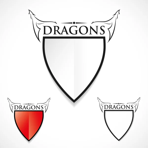 Vector Shield Dragon Symbol Stock Vector Image by ©ClassyCatStudio ...