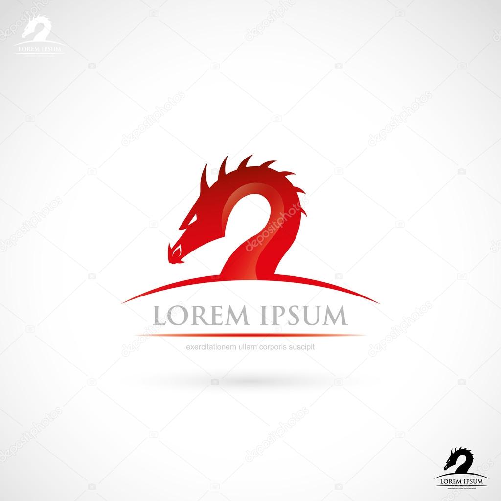 Dragon label — Stock Vector © I.Petrovic #46229435