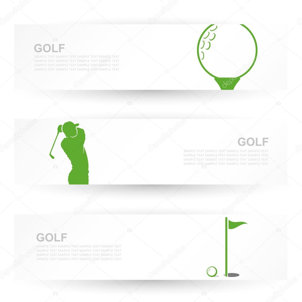 Golf headers Stock Vector by ©I.Petrovic 46230631