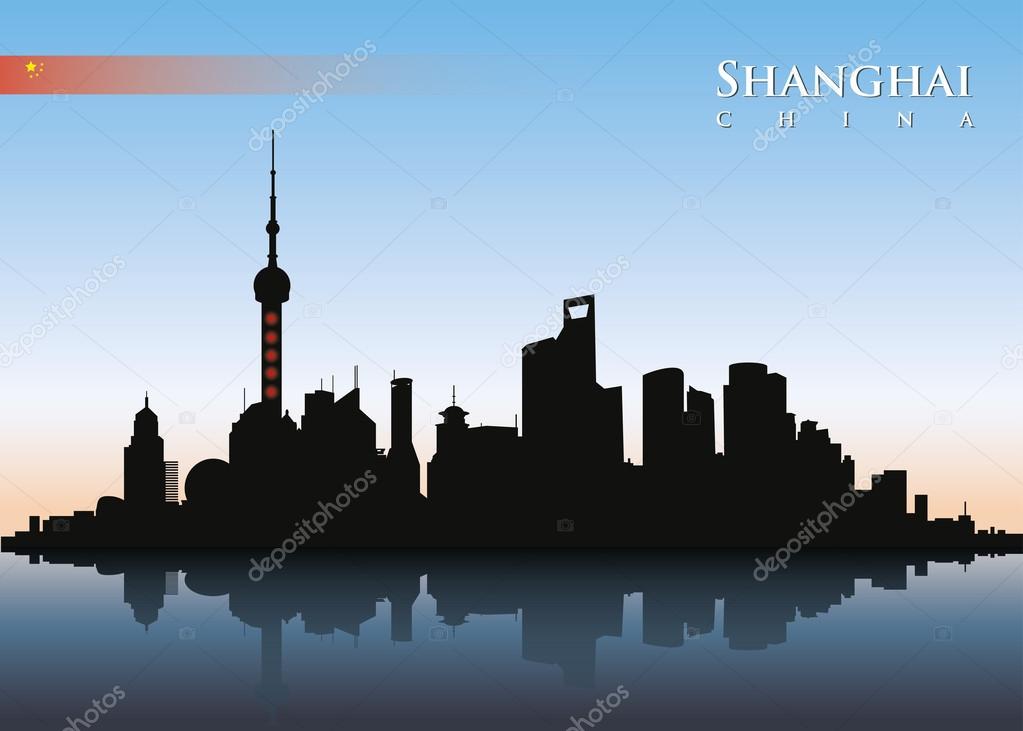 Shanghai skyline Stock Vector Image by ©I.Petrovic #46550363