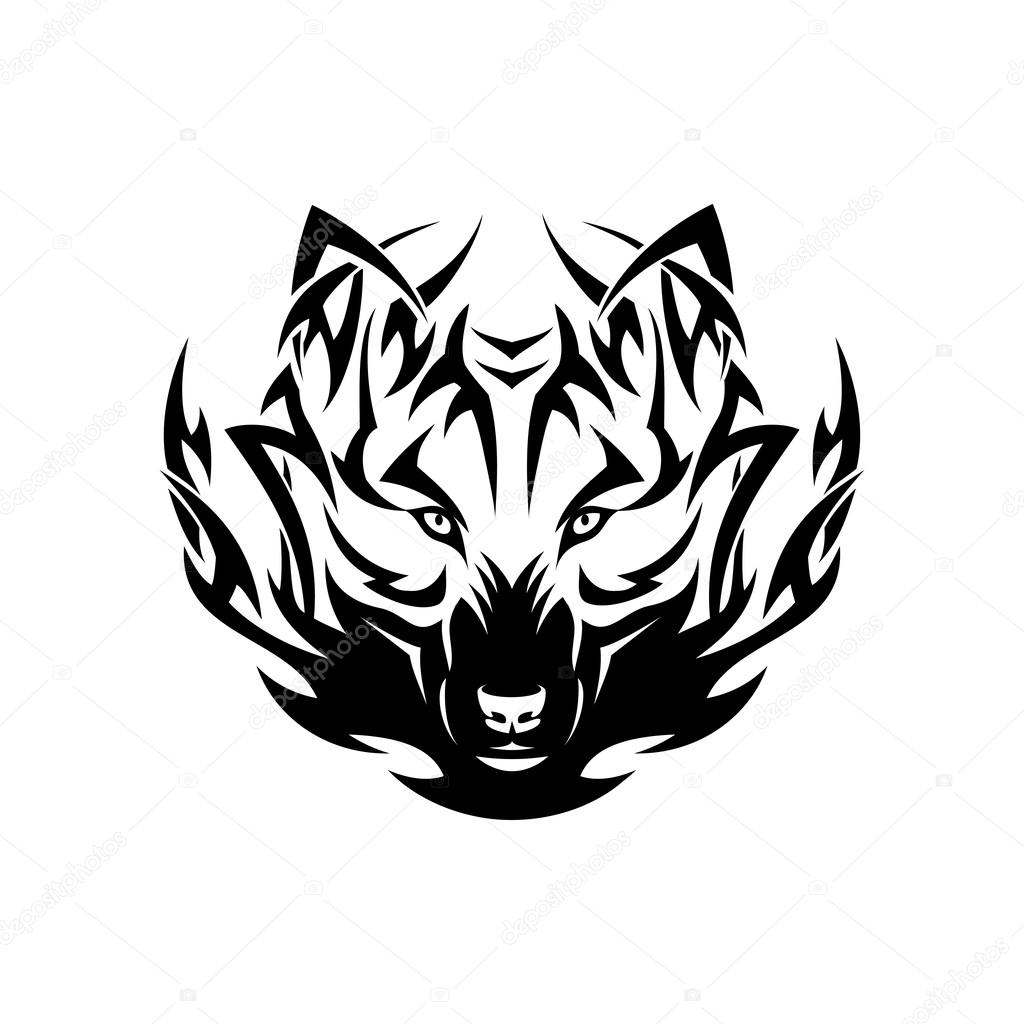 Tatuaje de lobo tribal Vector de stock por ©I.Petrovic 46551847