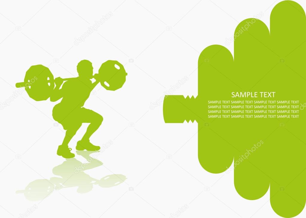 Weight lifting background Stock Vector Image by ©I.Petrovic #46552421