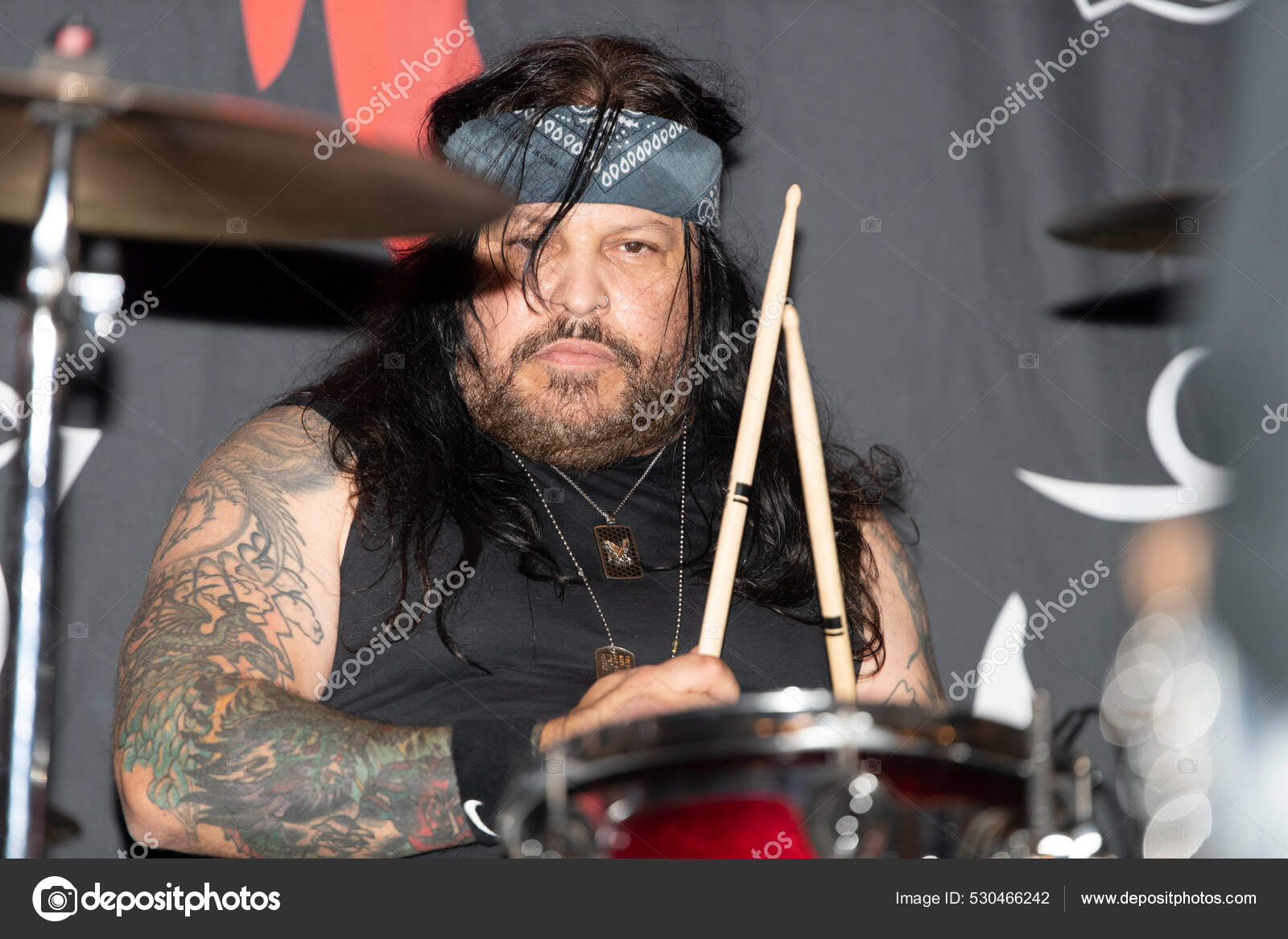 Joey Duran Escenario Six Gun Sal Southern Rock Band Album — Foto ...