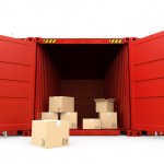 Open container with cardboard boxes Stock Photo by ©koya979 25800799