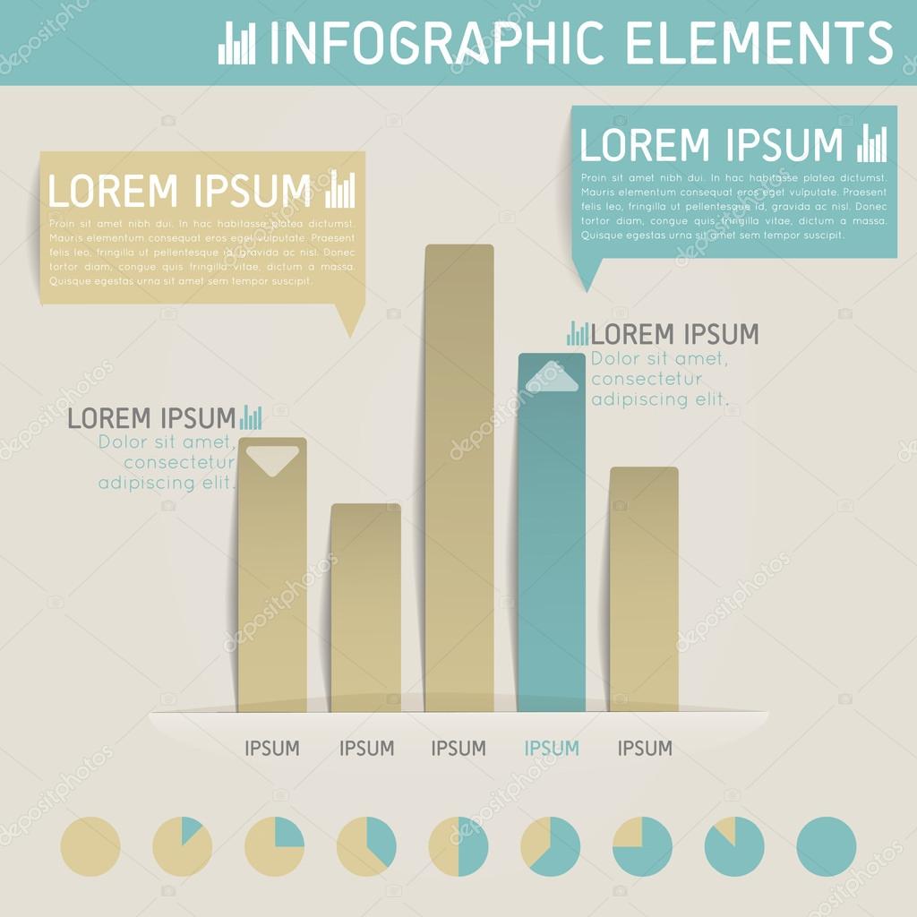 Column graph template. Stock Vector Image by ©david_dark0 #50344129