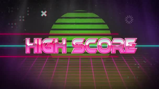 Animation High Score Digital Space Globe Computers Games Technology ...