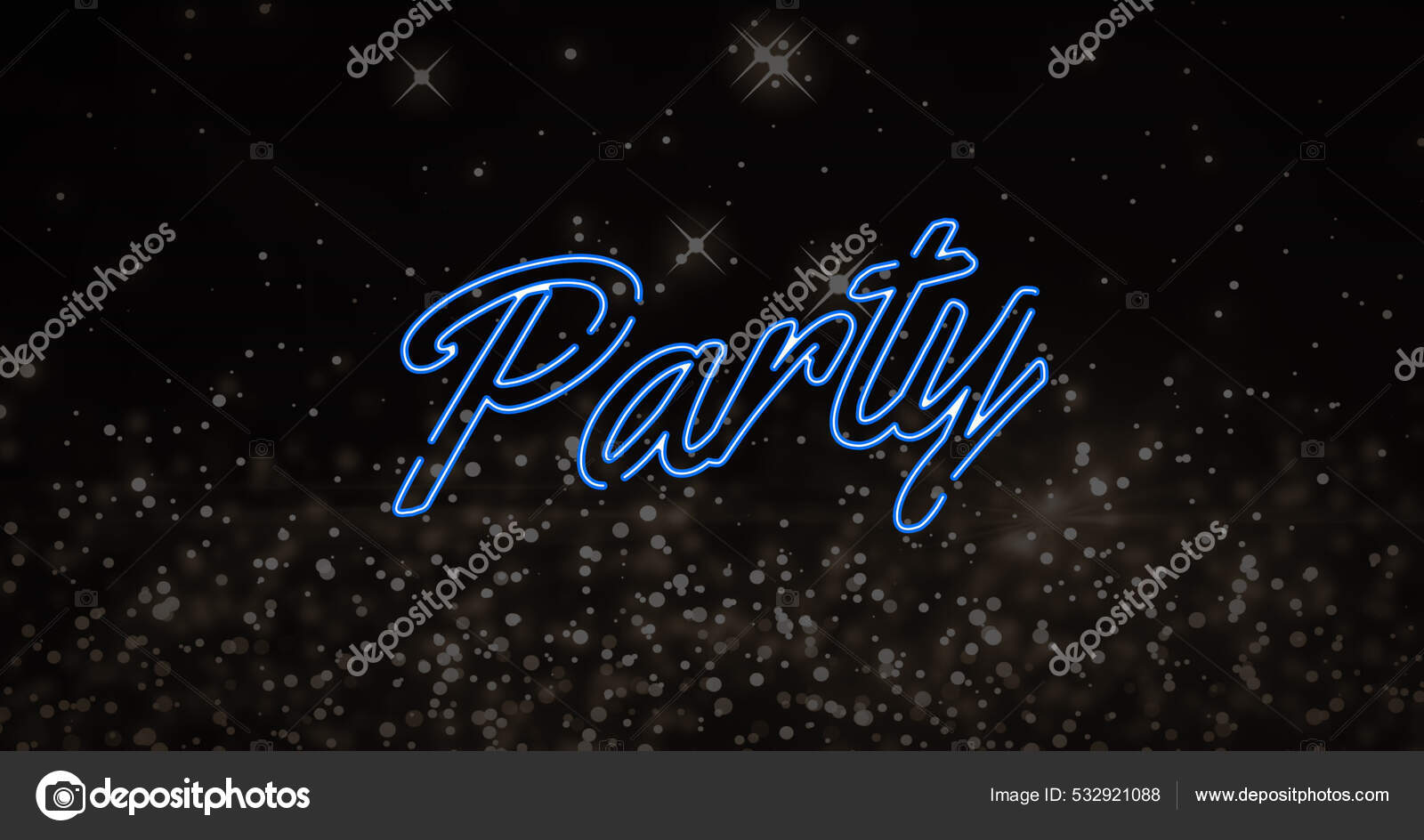 Image Party Text Light Spots Stars Social Media Communication Interface ...