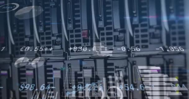 Animation Data Processing Diagrams Server Room Global Business Finances ...